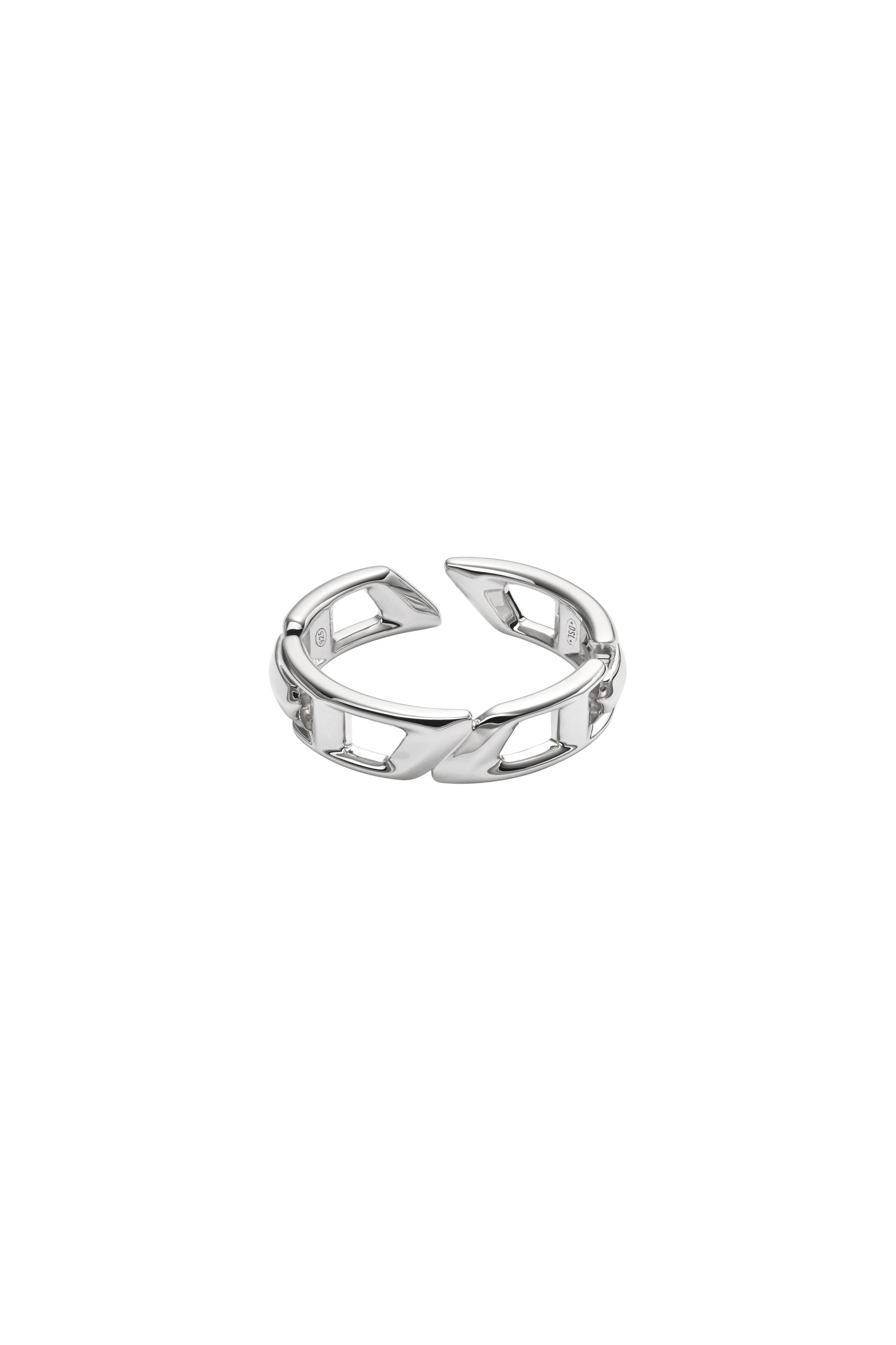 DL1349040 STERLING SILVER JEWEL D Logo Sterling Silver Band Ring｜シルバー ...