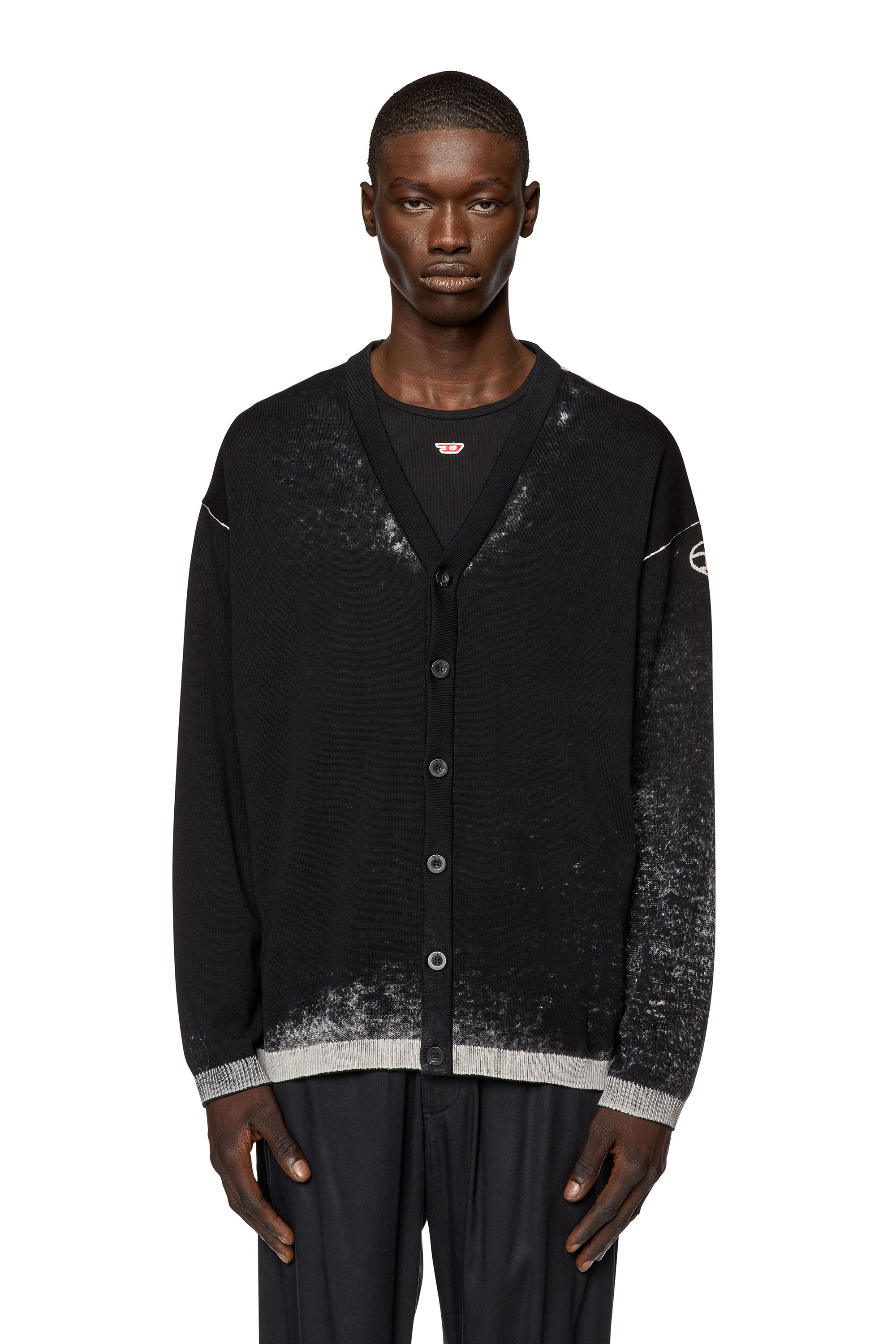 K-LARENCE-CARDIGAN-B ニット カーディガン｜ブラック｜メンズ｜DIESEL