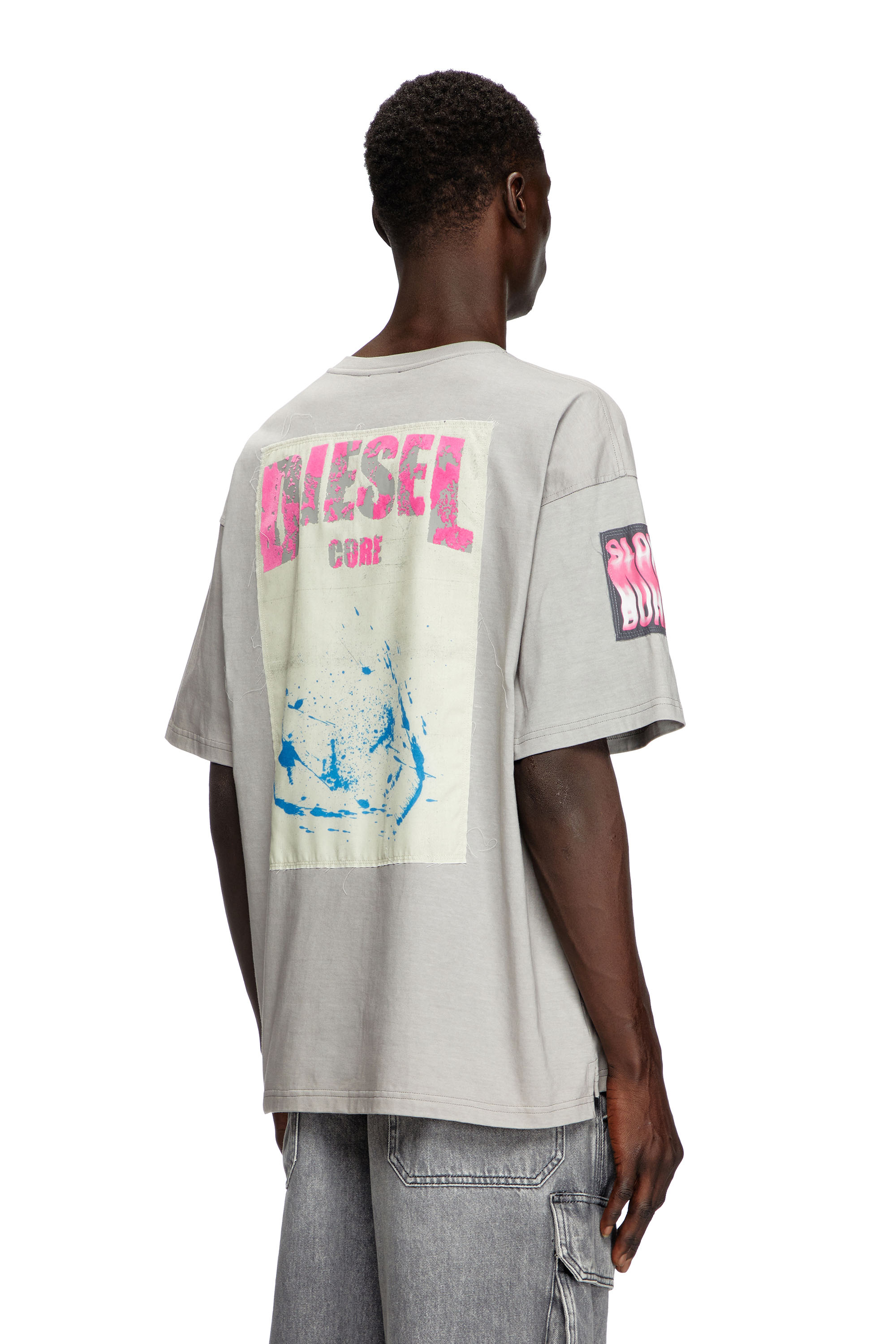 T-BOXT-SLITS-R8 Tシャツ｜グレー｜メンズ｜DIESEL