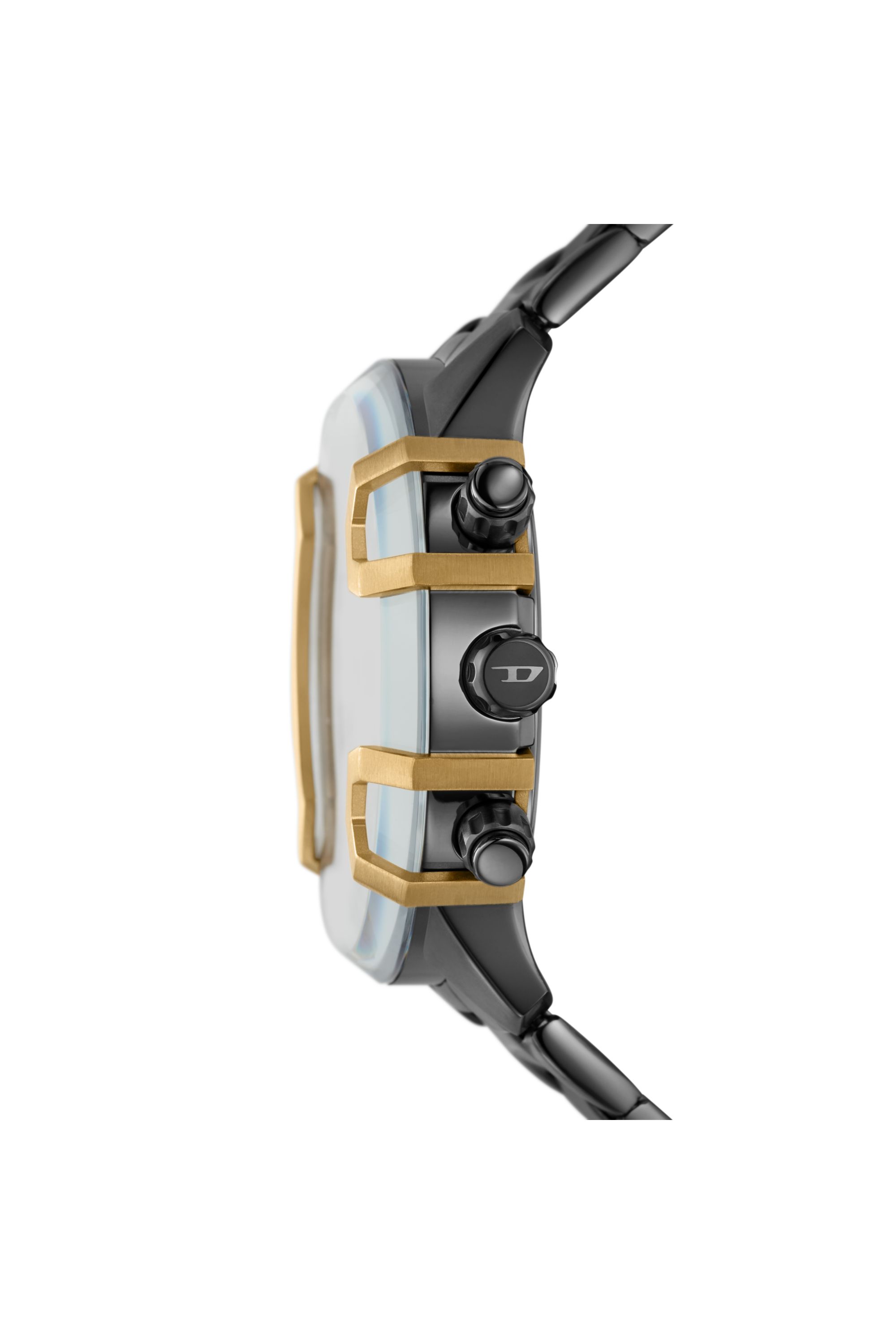 DZ4668 Griffed Two-Tone Stainless Steel Watch｜グレー｜メンズ｜DIESEL